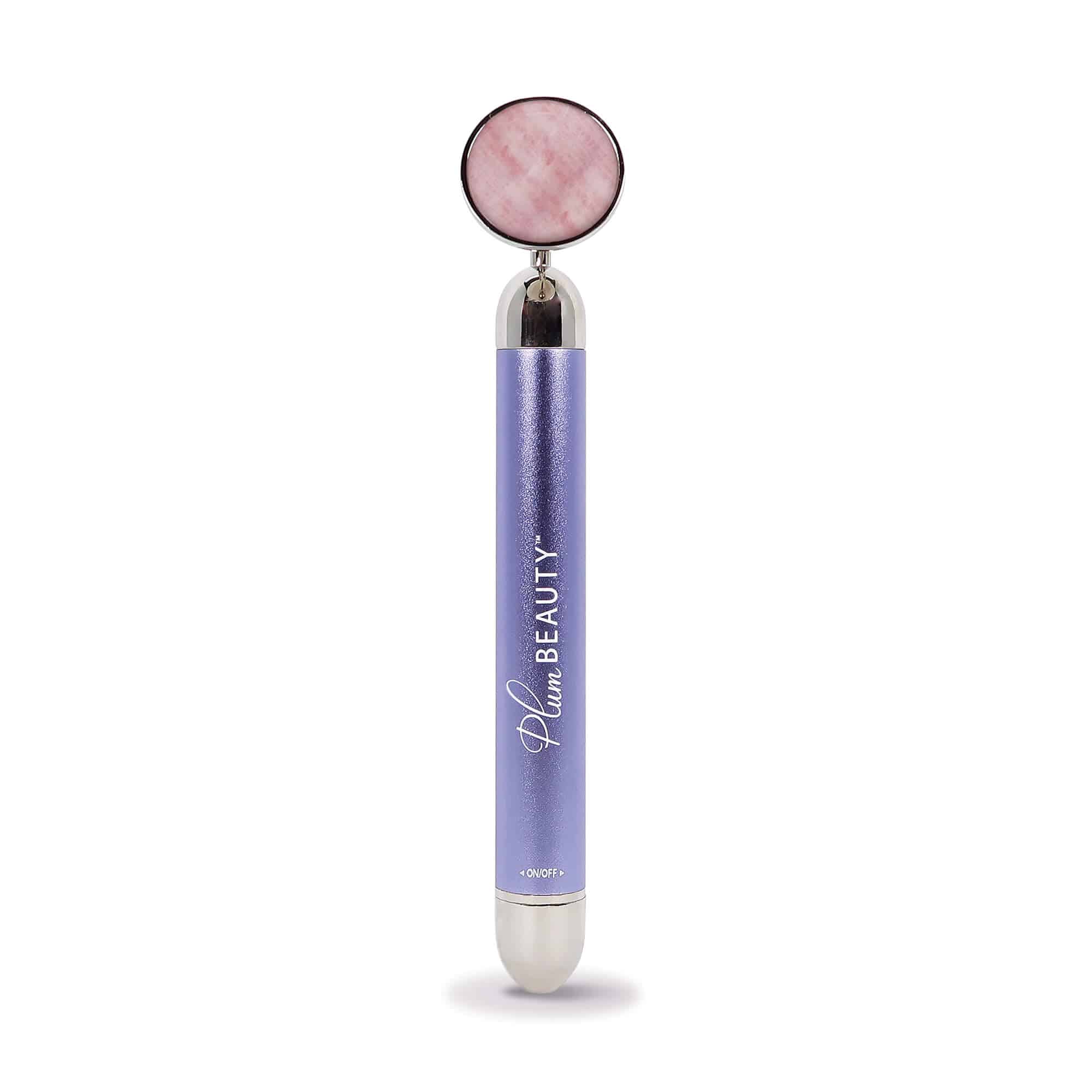 Rose Quartz Vibrating Facial Massager Plum Beauty